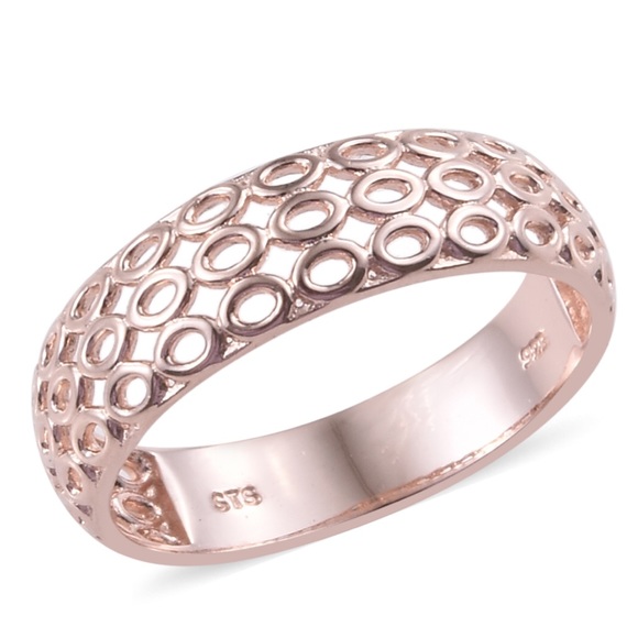Jewelry | Rose Gold Open Work Band Ring | Poshmark
